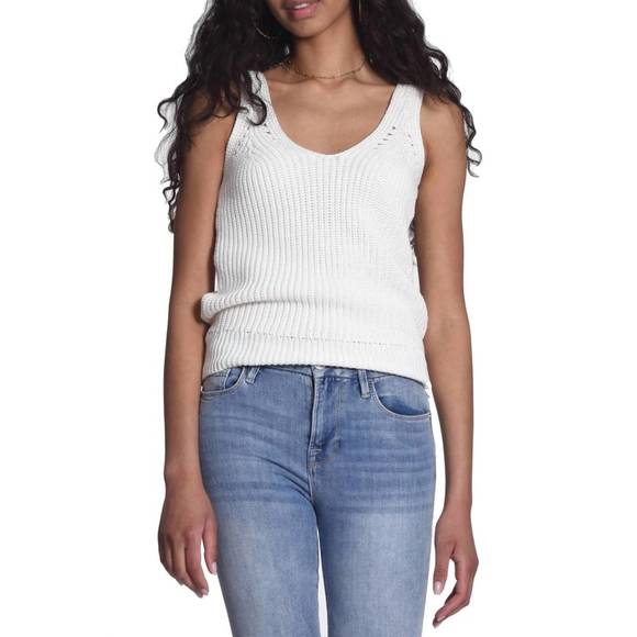 LINE | Tops | New Line Peta Knit Tank In Chalk | Poshmark